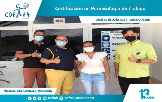 Certificación En Permisología De Trabajo GRUPO ADMI En Valencia - COFTAH