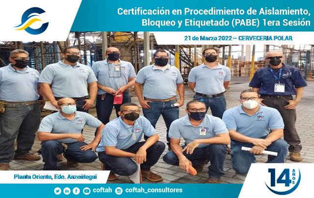 Re-Certificación En Procedimiento De Aislamiento, Bloqueo Y Etiquetado ...