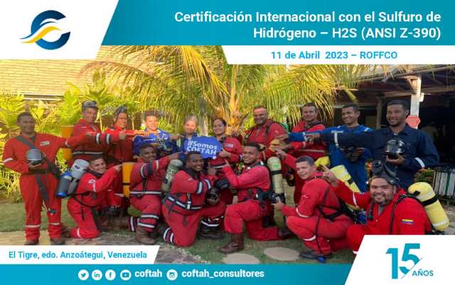 Certificación Internacional Con El Sulfuro De Hidrógeno H2S (ANSI Z-390 ...