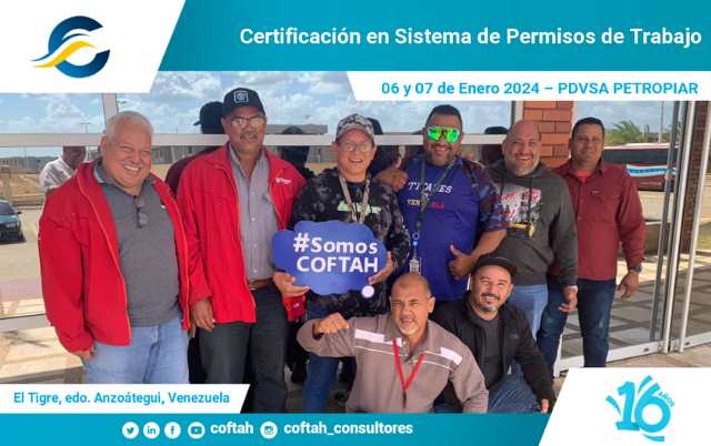 Certificación En Sistema De Permisos De Trabajo En PDVSA PETROPIAR - COFTAH