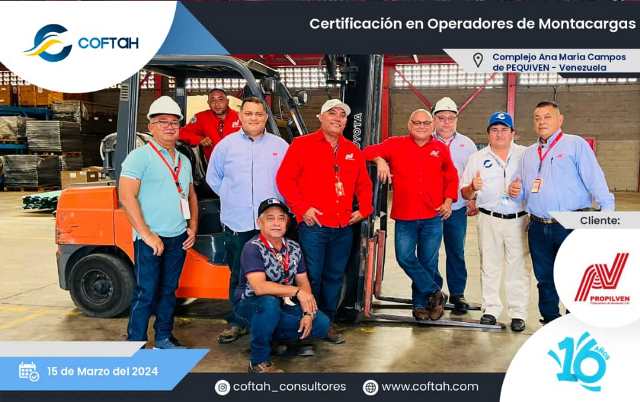 Re-Certificación de Operadores de Montacargas en PROPILVEN – COFTAH